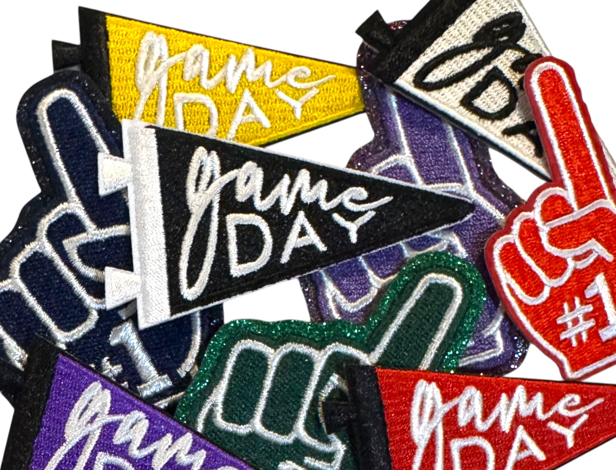 Pennant & Foam Finger Patches – The Dusty Diamond & Co